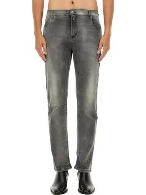 Balmain Regular Fit Jeans - Grey