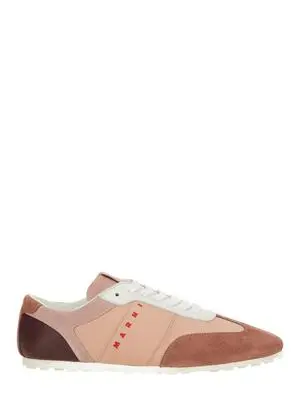 Marni Leather Sneakers - Nude