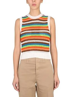 DEPARTMENT 5 Sleeveless Striped Top - Multicolour
