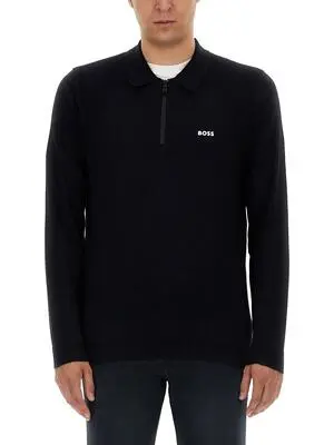 Hugo Boss Sweatshirt With Logo - Blue