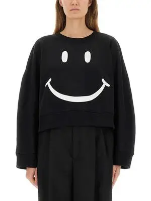 Moschino Smiley Sweatshirt - Black