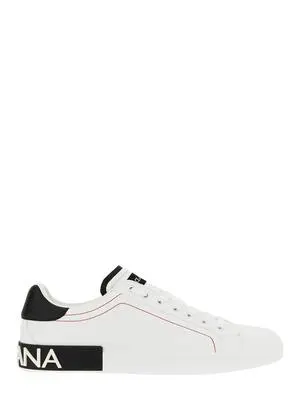 Dolce & Gabbana Portofino Low Top Sneakers - White