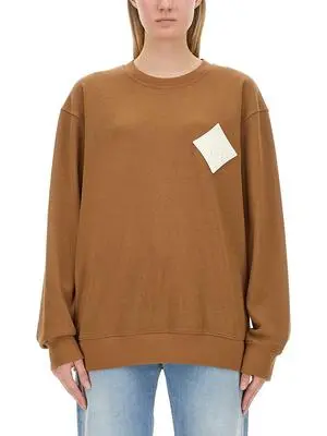 Mcm Logo Sweatshirt - Buff