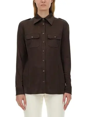 TOM FORD Jersey Shirt - Brown