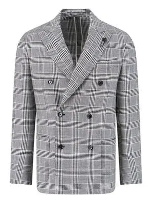 Balmain Double-breasted Cashmere Blazer - White
