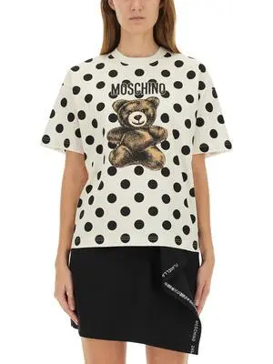 Moschino Teddy Polka Dots T-shirt - Ivory