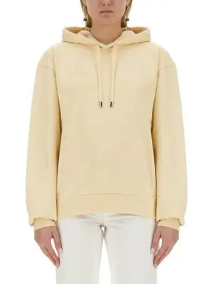 Jacquemus Logo Organic Cotton Sweatshirt - Yellow