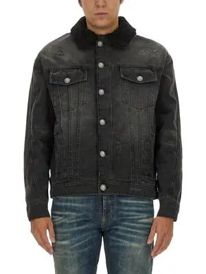 Balmain Distressed Jacket - Black