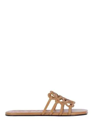 Loewe Anagram Petal Slide Sandals - Brown
