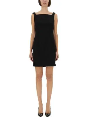 Givenchy Crepe And Satin Dress - Black