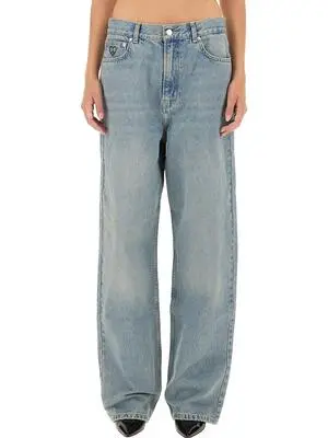 Moschino Wide Leg Trousers - Denim