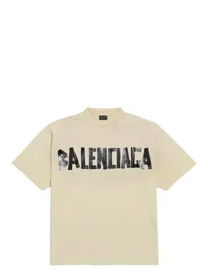 Balenciaga Tape Type T-shirt - Beige