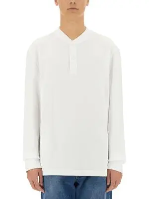 BARACUTA X BARBOUR T-shirt "henley - White