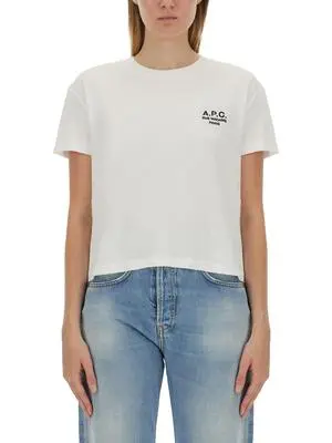 A.p.c. T-shirt With Logo - White