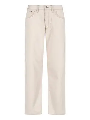 DUNST Straight Leg Jeans Cream