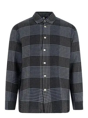 SUNFLOWER Check Shirt "studio - Blue