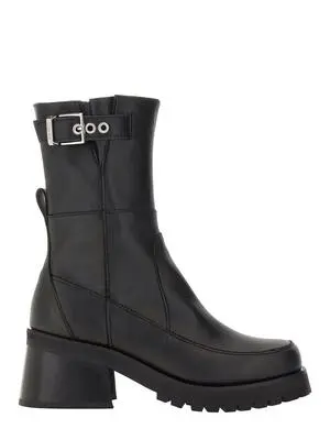 GANNI Buckle Boot - Black