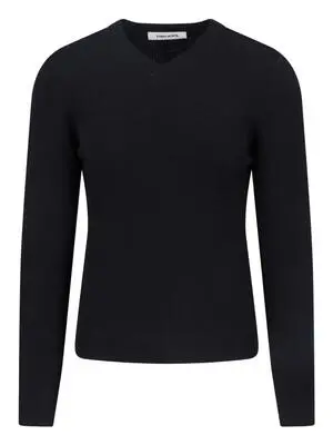 MAISON MARGIELA V-Neck Sweater Black