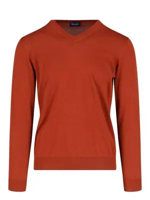 MAISON MARGIELA V-neck Sweater - Orange
