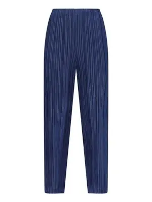 PLEATS PLEASE Pleated Straight Leg Pants - Blue