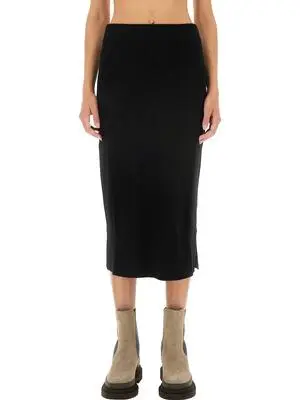 Brunello Cucinelli Midi Skirt - Black