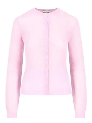 Miu Miu Cashmere Cardigan - Pink