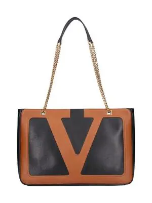Valentino Garavani Viva Superstar Medium Tote Bag - Black