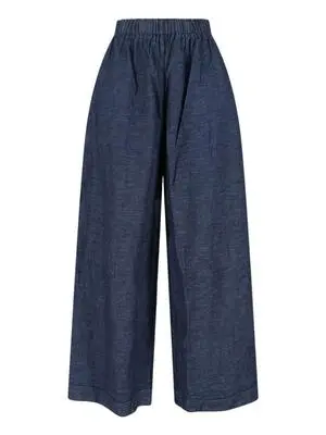 Max Mara Wide Leg Trousers - Blue