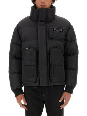 Dsquared2 Down Jacket With Logo - Black