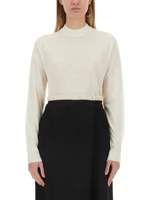 MAISON MARGIELA Wool Jersey Top - Ivory