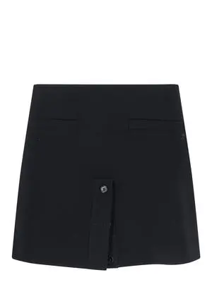 COURREGES Logo Mini Skirt Black