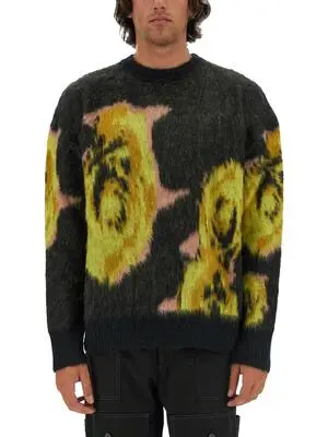 MSGM Underground Pixelled Roses' Jersey - Multicolour