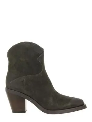 Ash Judy Ankle Boots - Military Green