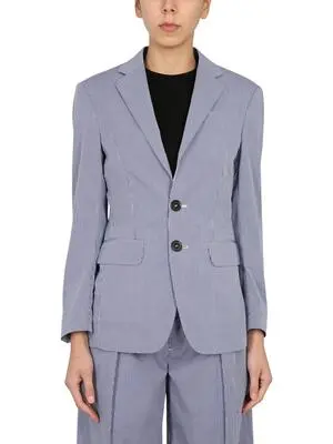 Dsquared2 Oversized Fit Single Breasted Blazer - Blue