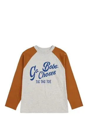 BOBO CHOSES Logo T-shirt - Brown