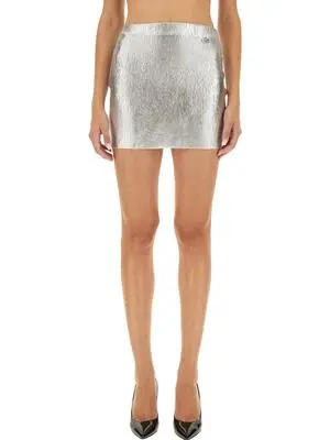 DIESEL M-isi Mini Skirt - Silver