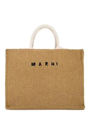 Patou Logo Tote Bag Brown