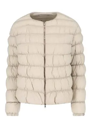 Herno Zip Down Jacket Cream
