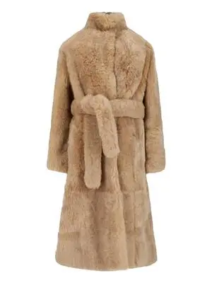 Herno Fur Coat - Beige
