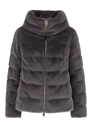 Herno Fur Coat - Gray