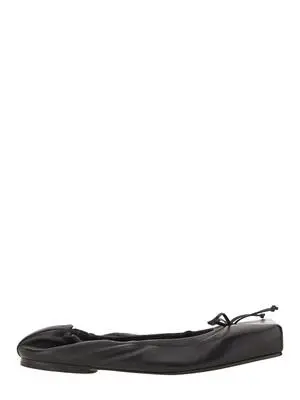 Jacquemus Square Toe Ballerinas - Black