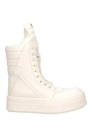 Rick Owens Mega Geobasket High-Top Sneakers White