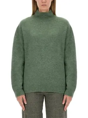 ALYSI Turtleneck Top Green