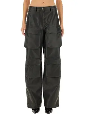 MSGM Regular Fit Cargo Pants - Black