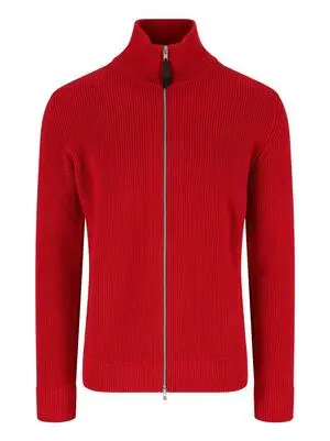 MAISON MARGIELA Zip Cardigan - Red