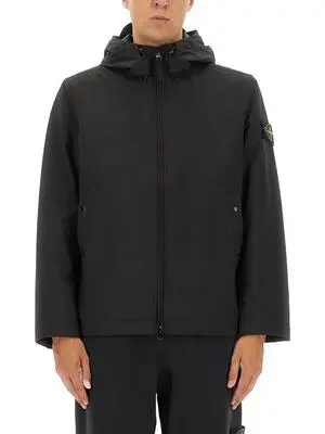 Stone Island Hooded Jacket - Black