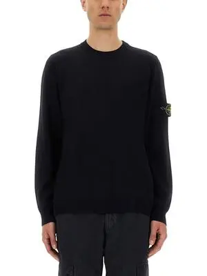 Stone Island Rws Lightweight Wool Sweater - Blue