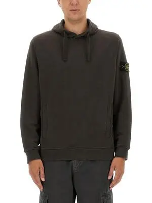 Stone Island Cotton Fleece Sweatshirt - Grey
