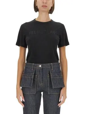 Helmut Lang T-shirt With Logo - Black