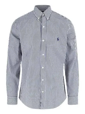 Sibel Saral Polo Ralph Lauren Striped Cotton Shirt - Blue